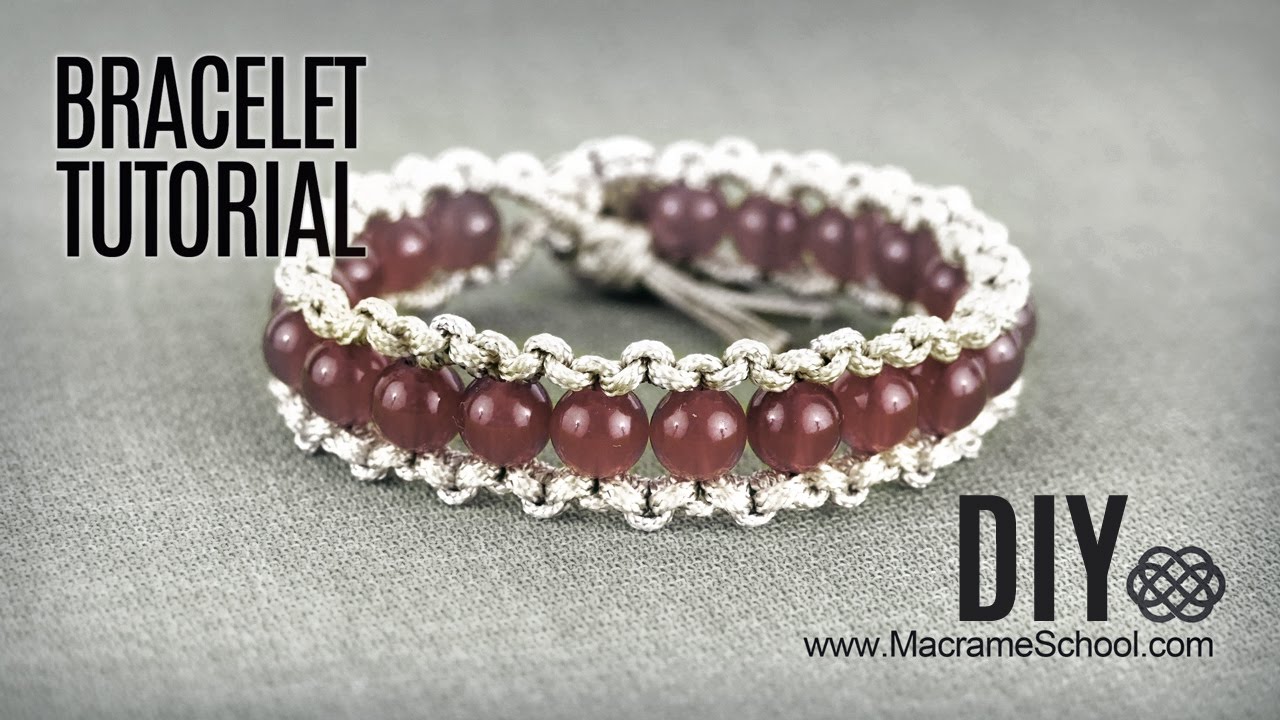 How to Make a Beaded Macrame Bracelet - Beaded Design