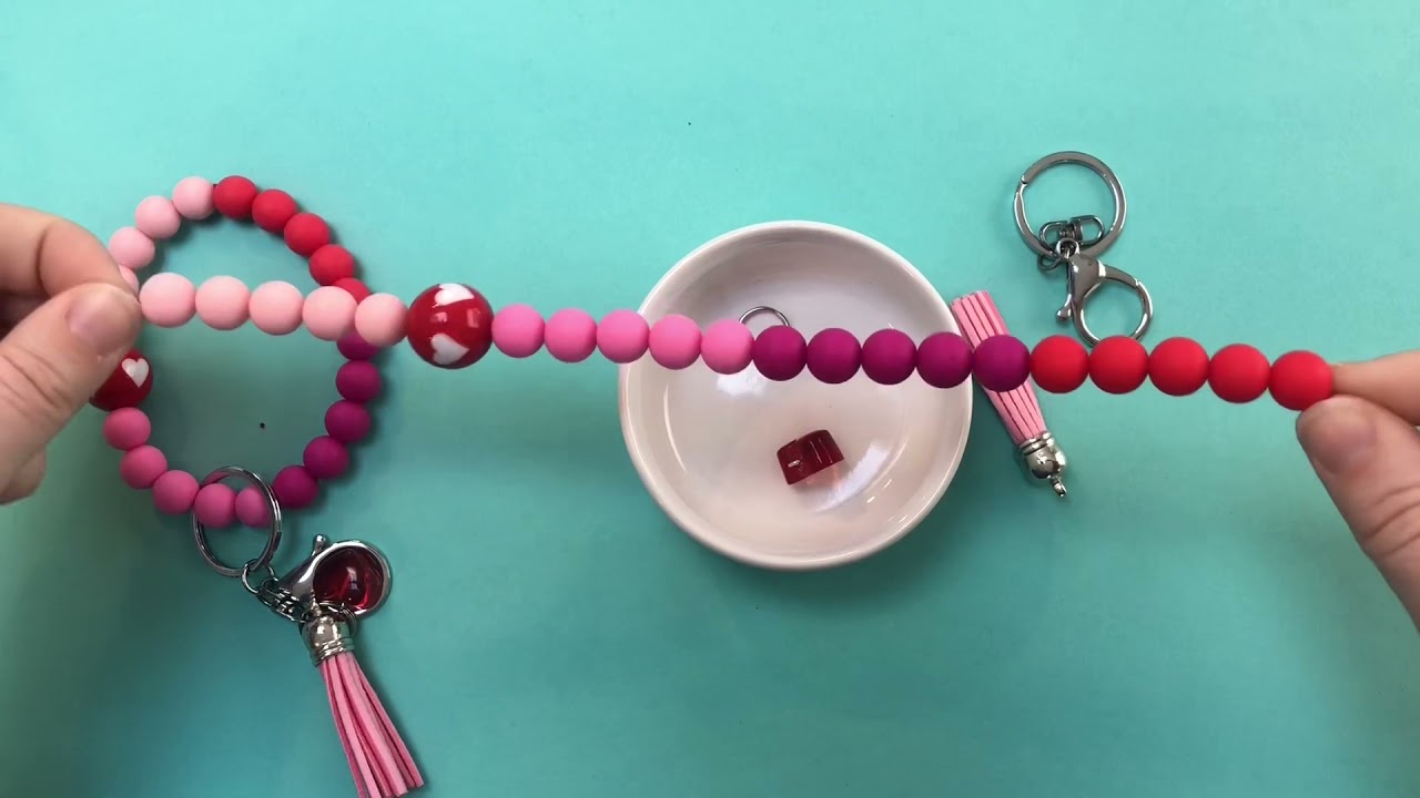 How to Make a Silicone Bead Keychain - Beaded Design