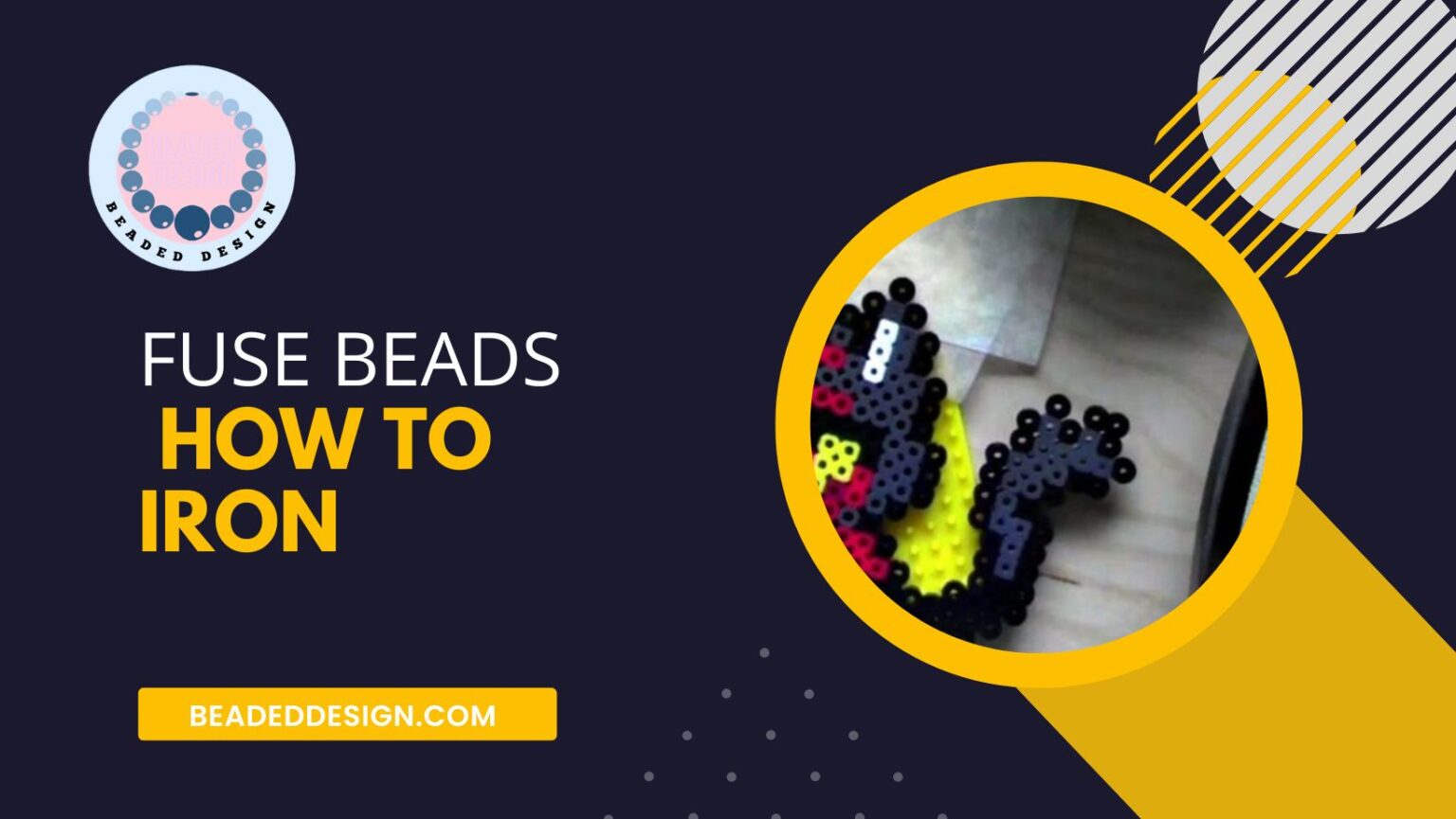Fuse Beads How to Iron - Beaded Design