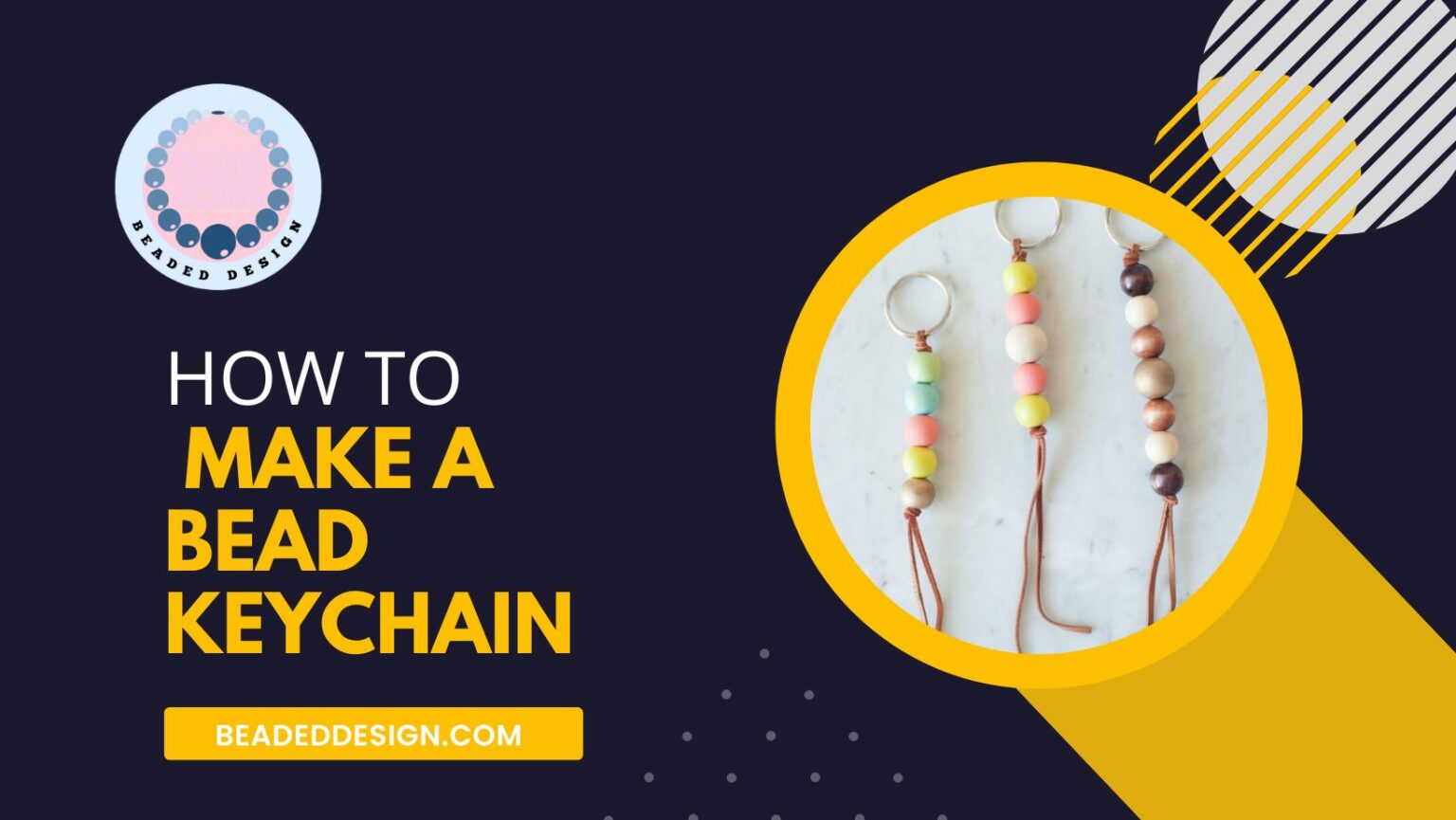 How to Make a Bead Keychain - Beaded Design